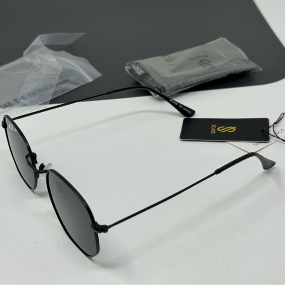 Sojos | Accessories | Sojos Small Round Polarized Sunglasses Black | Poshmark